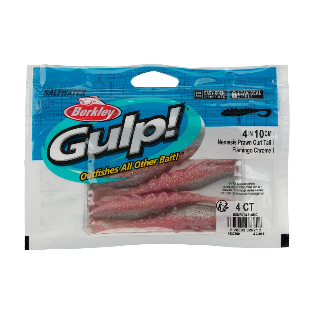 Gulp!® Saltwater Nemesis Prawn Curl Tail | Berkley Fishing®