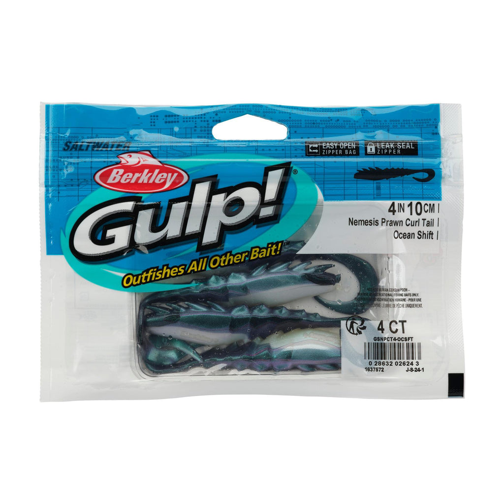 Gulp!® Saltwater Nemesis Prawn Curl Tail | Berkley Fishing®